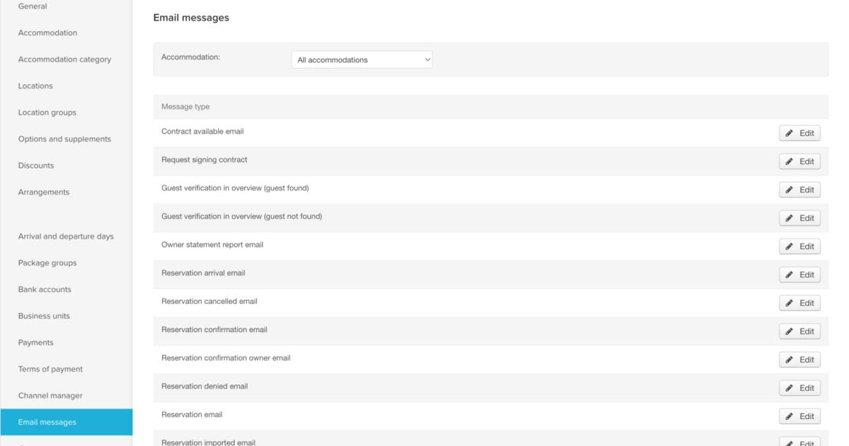 Automatic emails - Recranet - Online reservation software
